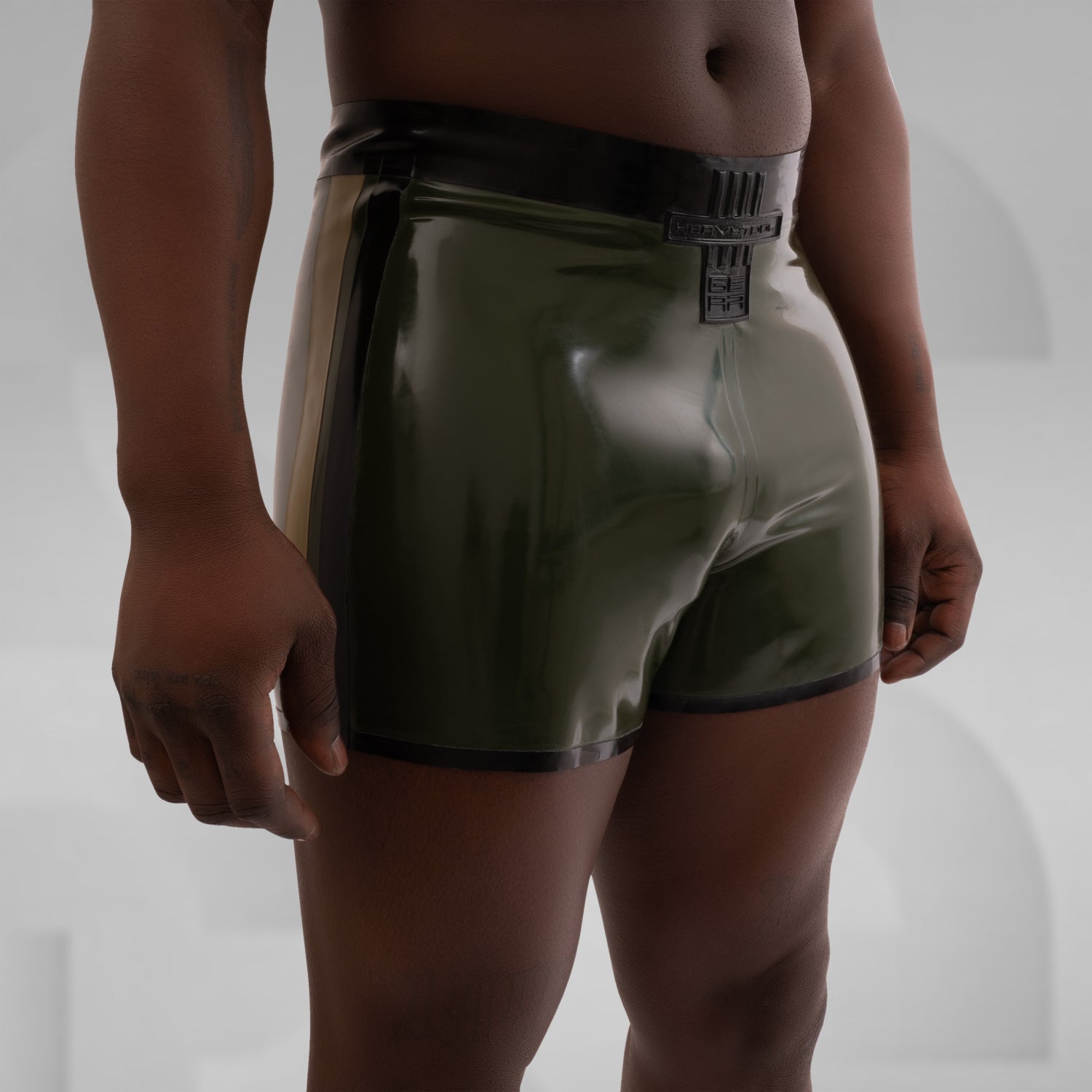 Sleek Kinky Latex Shorts | The Code